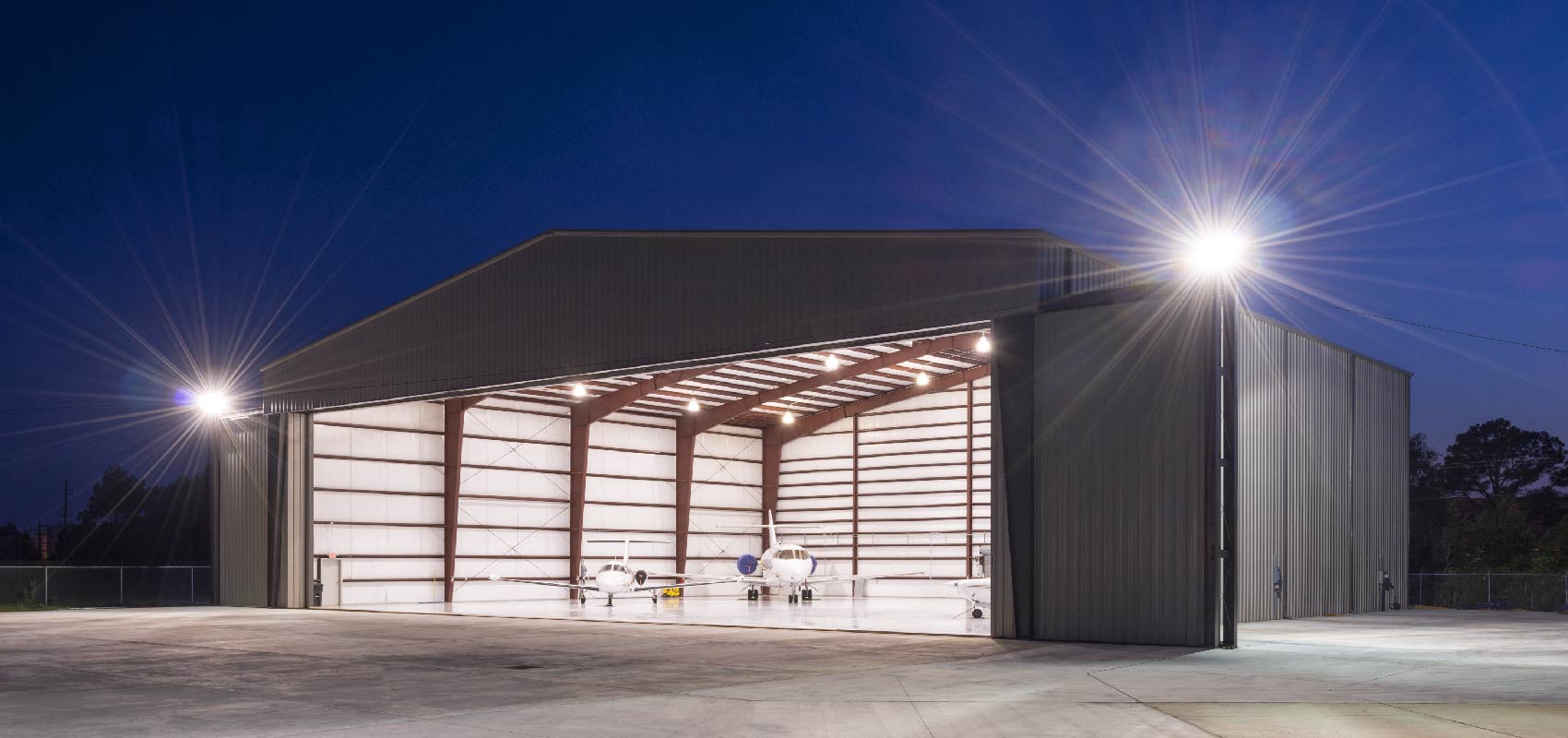Gray Aviation Hangar - Spartan Building Corporation